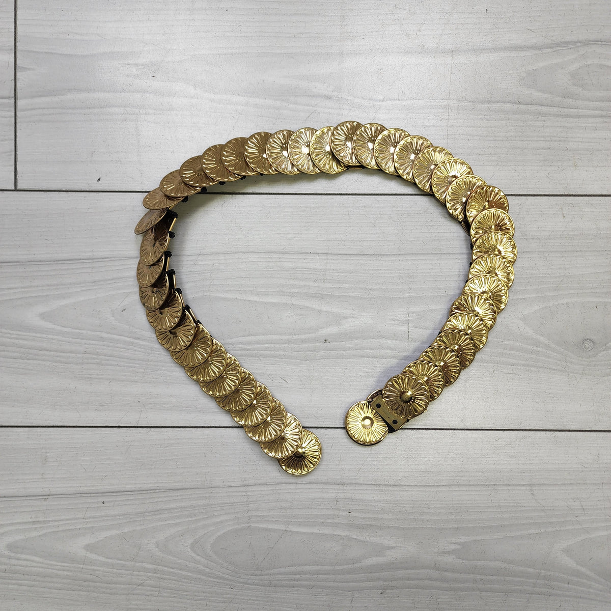 Vintage 1980s Metallic Gold Belt – usemeagain.vintage